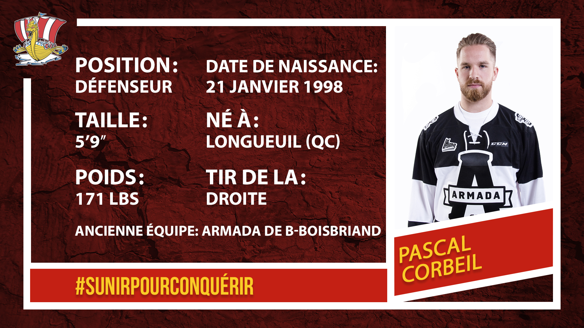 Corbeil s’amène chez le Drakkar - Le Drakkar de Baie-Comeau