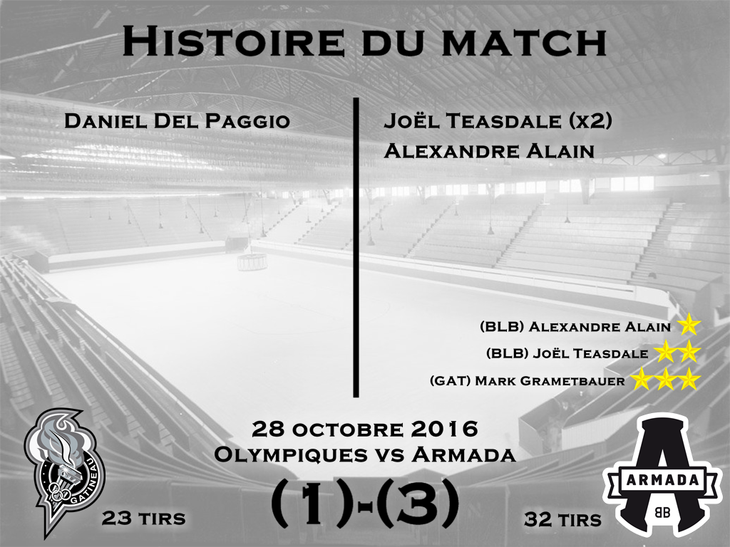L'Armada gagne la première ronde face aux Olympiques - Armada BLB