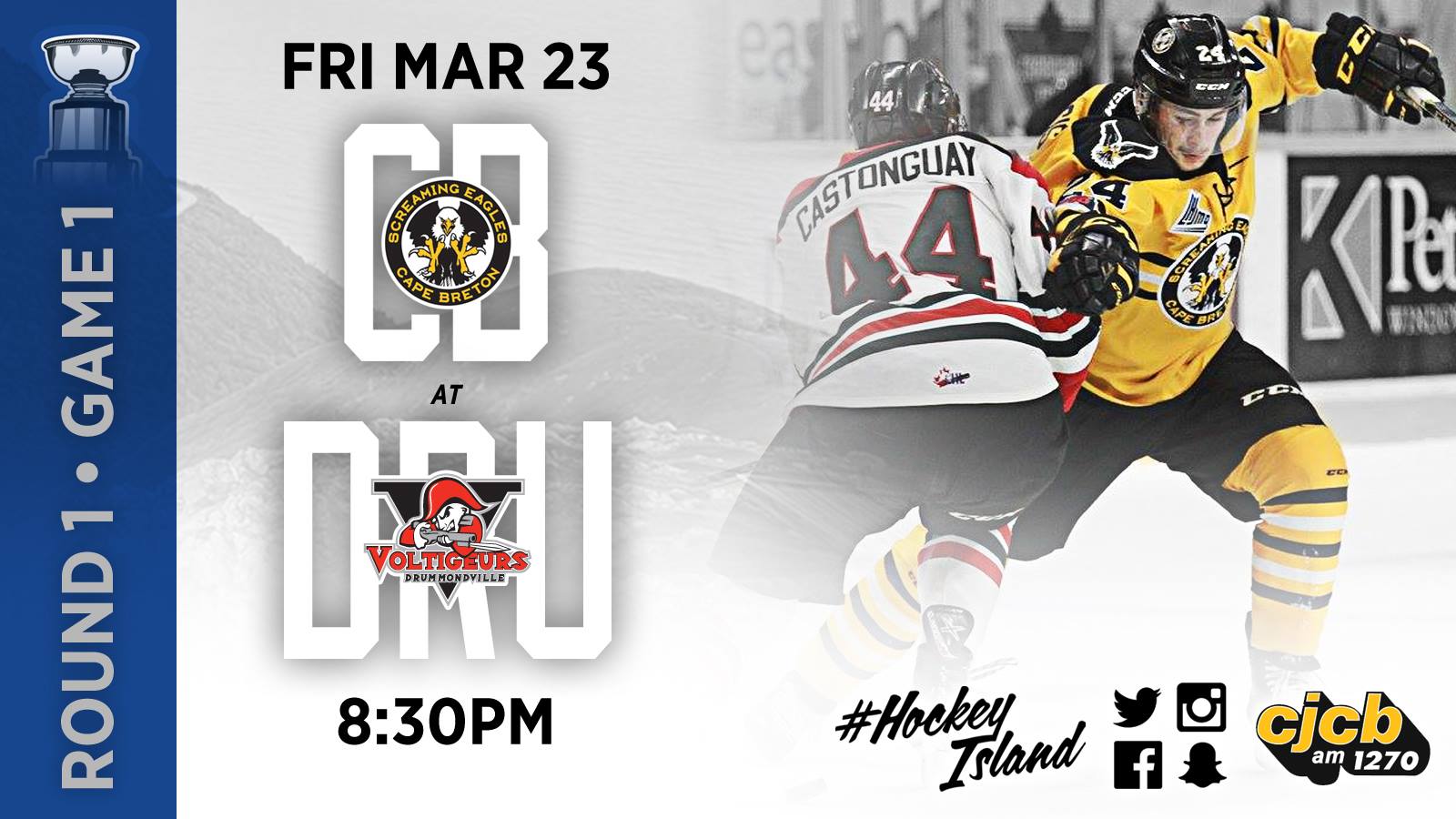 Screaming Eagles, Voltigeurs Set For Game One Of Post-Season Showdown - Cape Breton Eagles