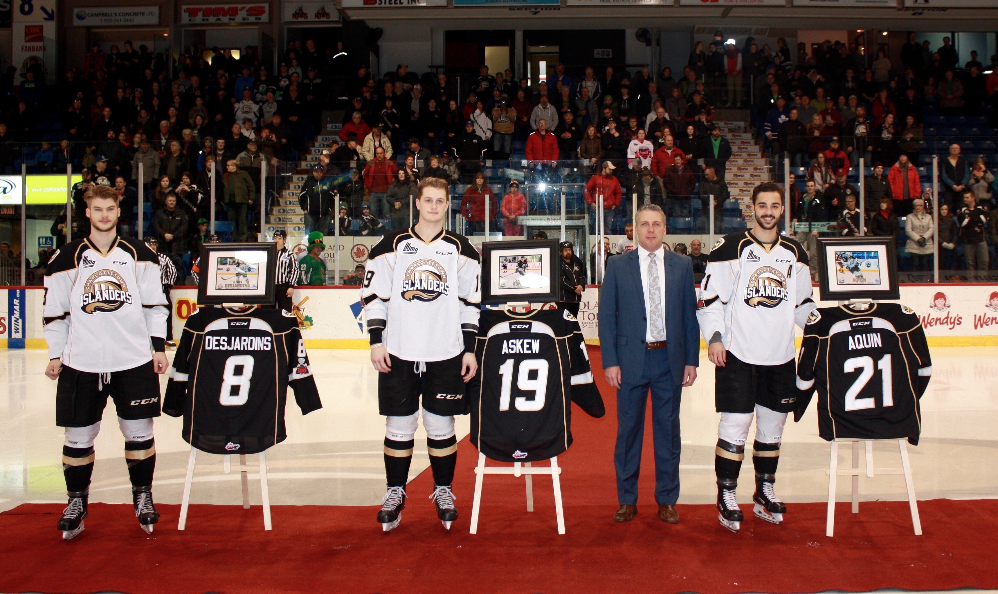 Thank you Cameron, Olivier and Pascal - Charlottetown Islanders