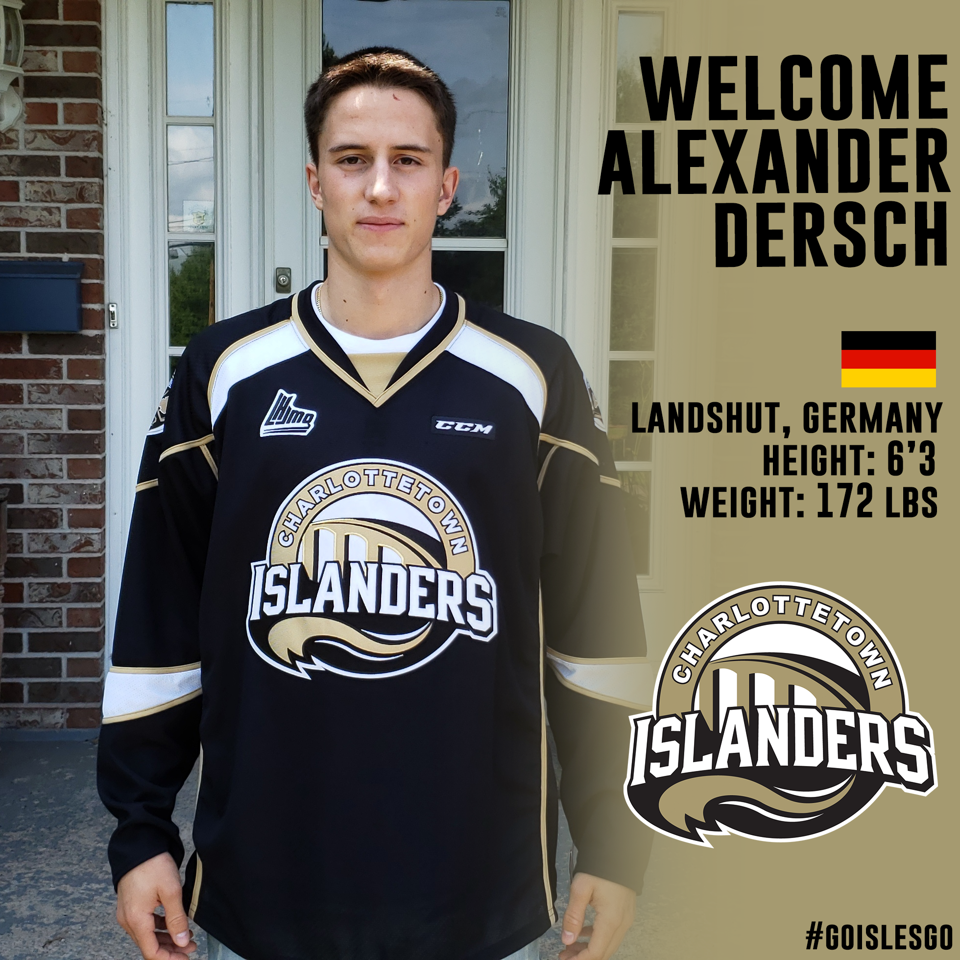 Alexander Dersch Commits to Islanders - Charlottetown Islanders