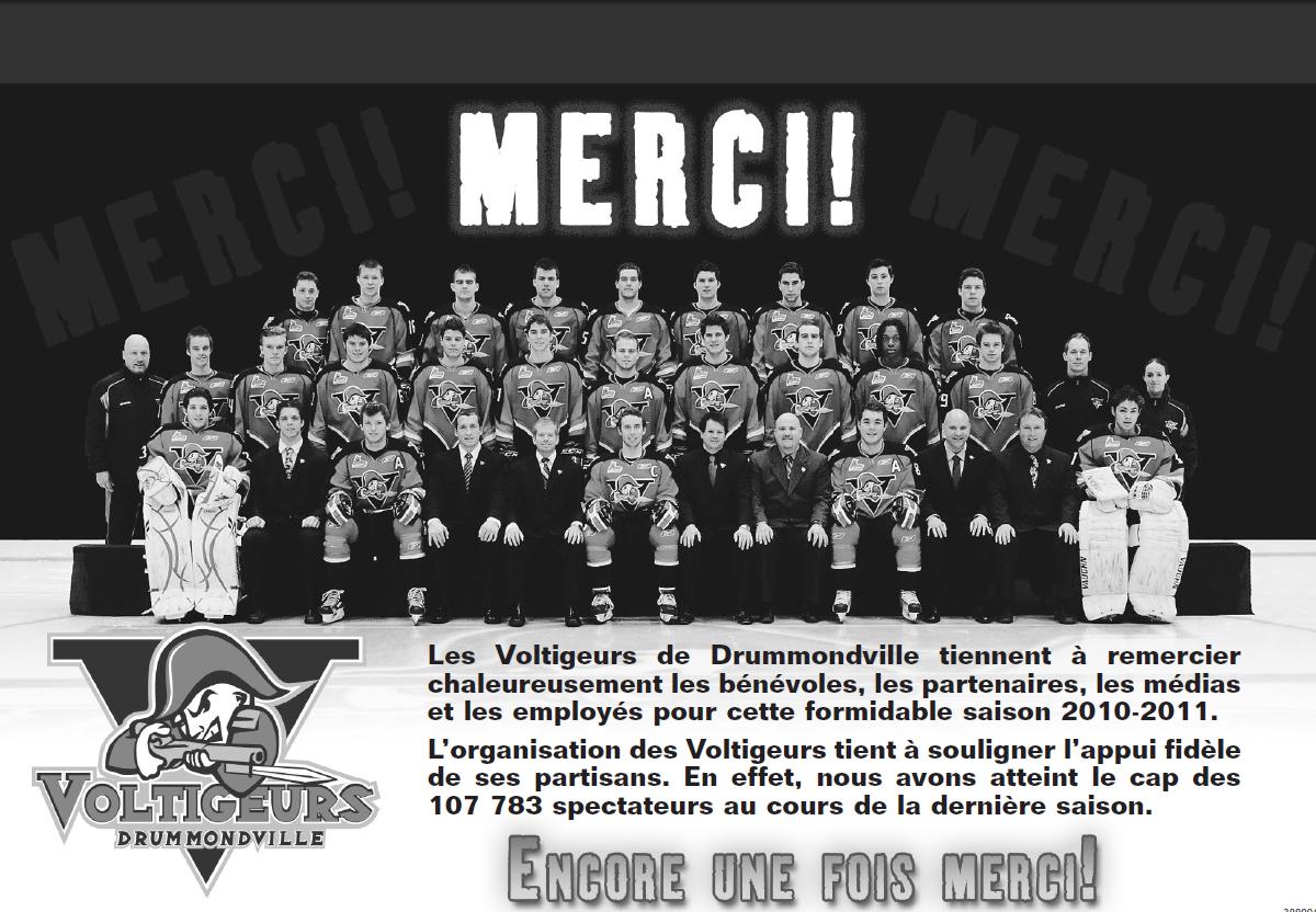 MERCI! - Les Voltigeurs de Drummondville