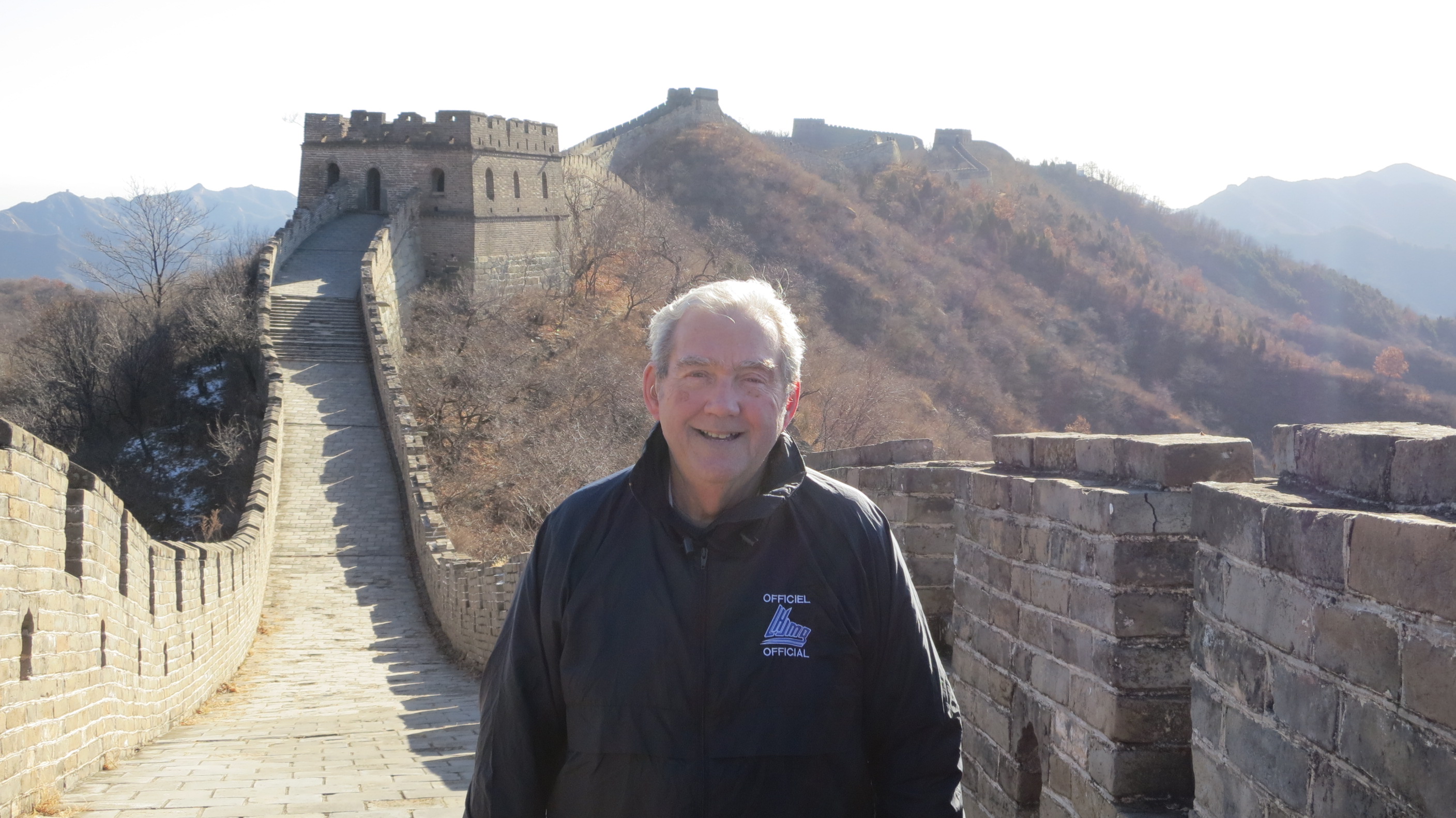 Charles Henry at the Great Wall of China! - Les Olympiques de Gatineau