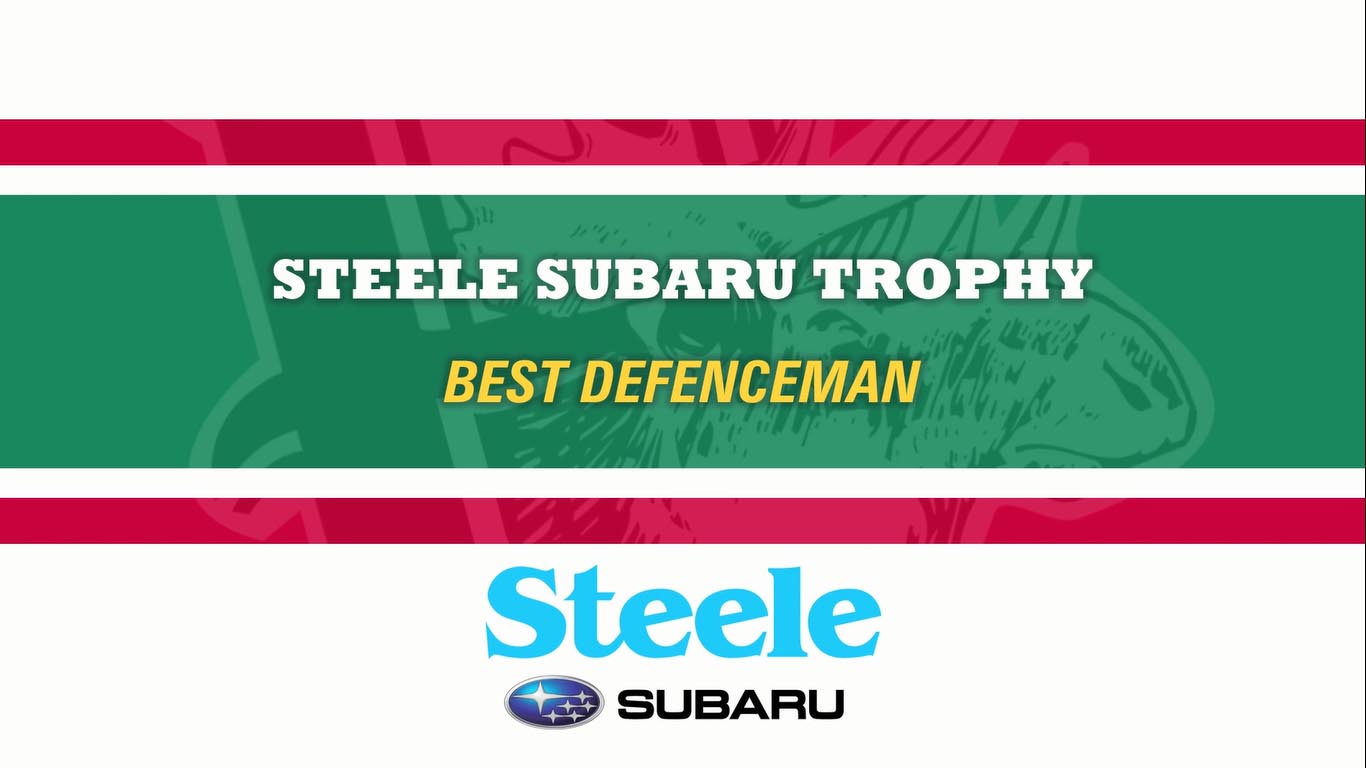 STEELE SUBARU TROPHY - BEST DEFENCEMAN - Halifax Mooseheads