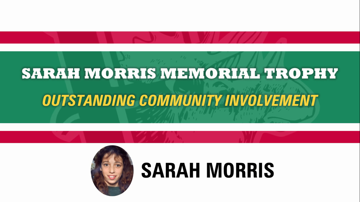 SARAH MORRIS MEMORIAL TROPHY - Halifax Mooseheads