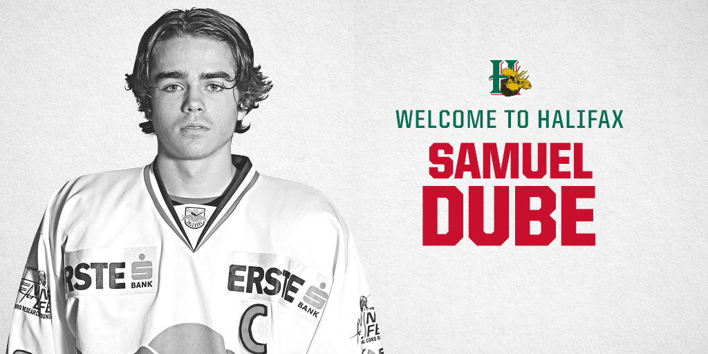 Mooseheads select Samuel Dube 12th overall - Halifax Mooseheads