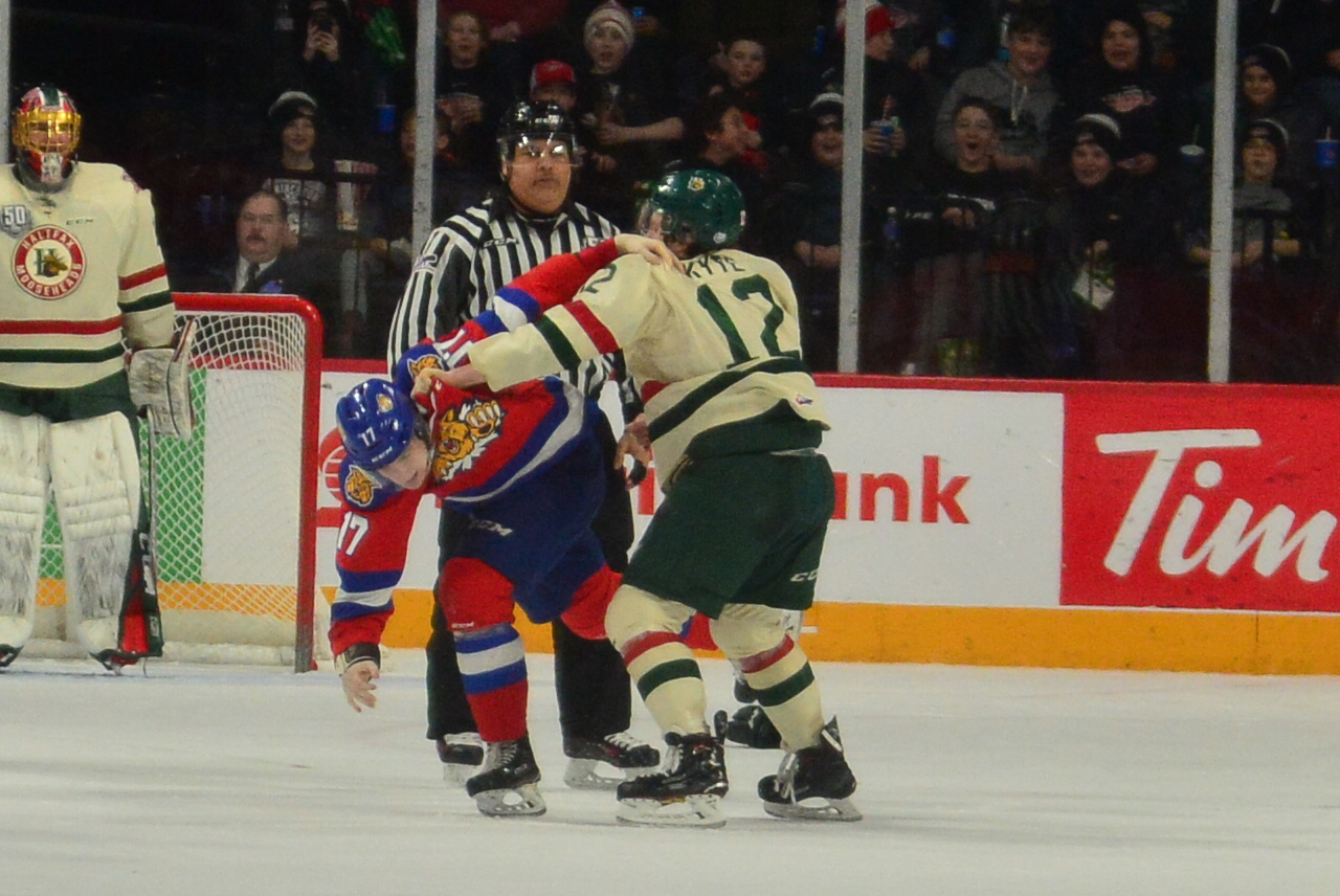 Rowdy night and an exciting win vs Moncton - Halifax Mooseheads