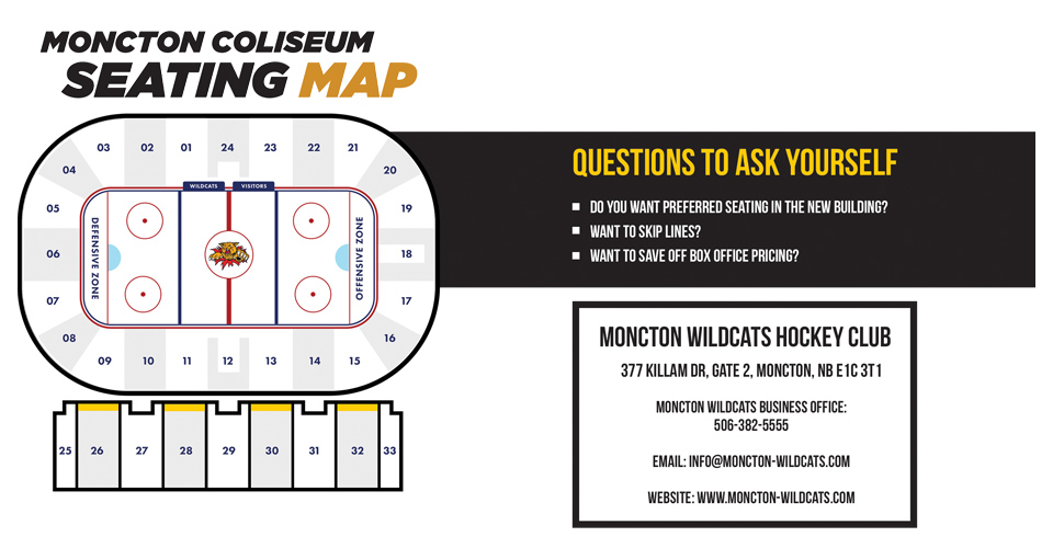 Seating Map - Moncton Wildcats