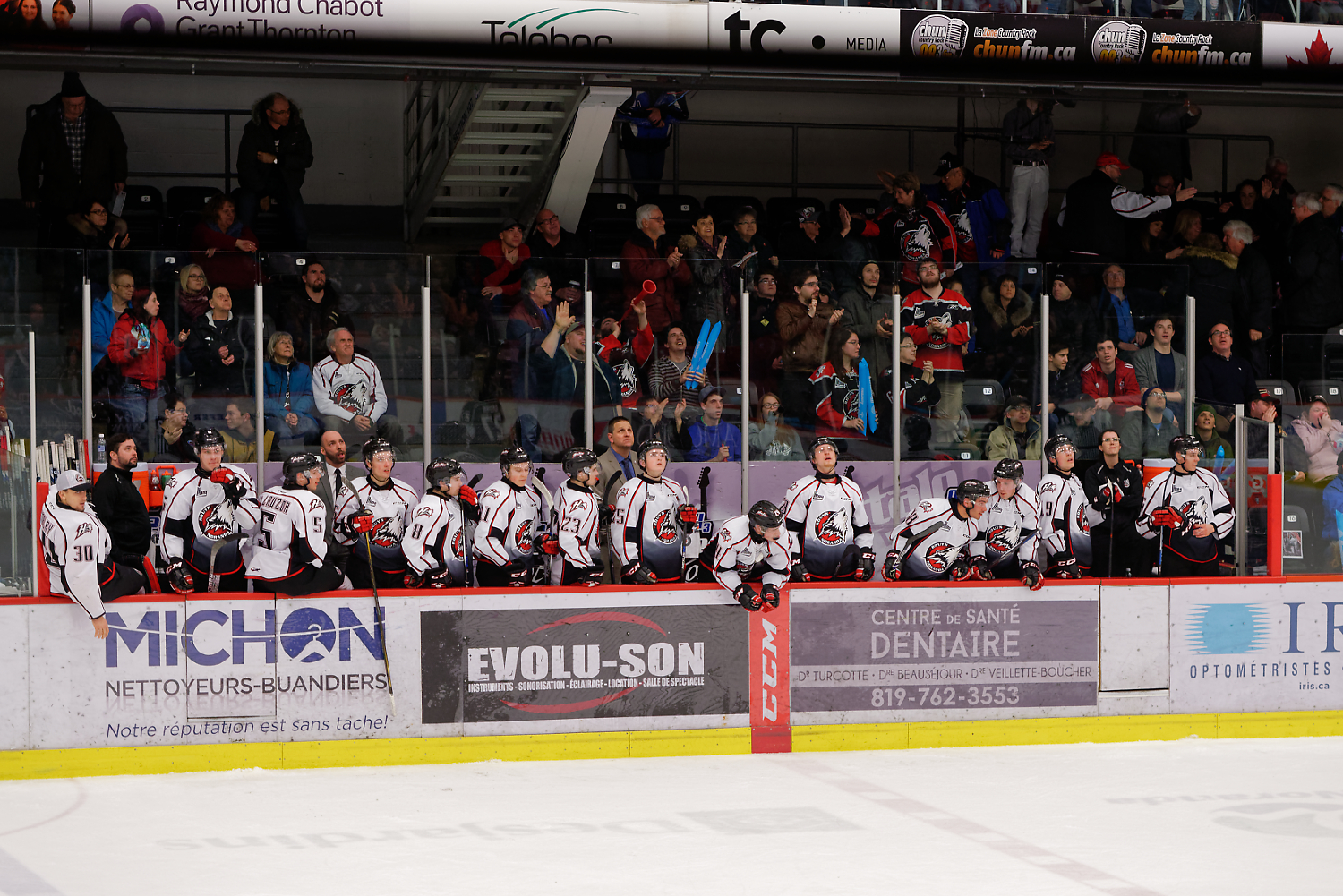 En images: 8 mars Huskies/Olympiques - Huskies de Rouyn-Noranda