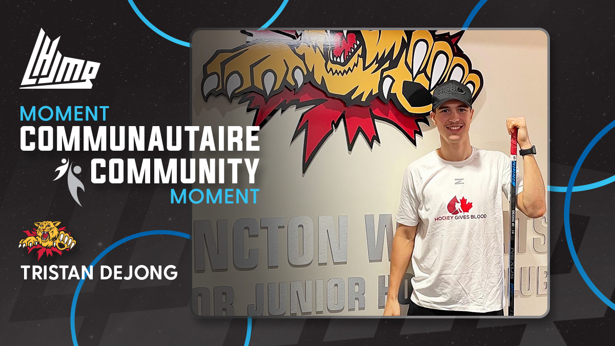 Moment Communautaire | DeJong a la générosité dans le sang - LHJMQ
