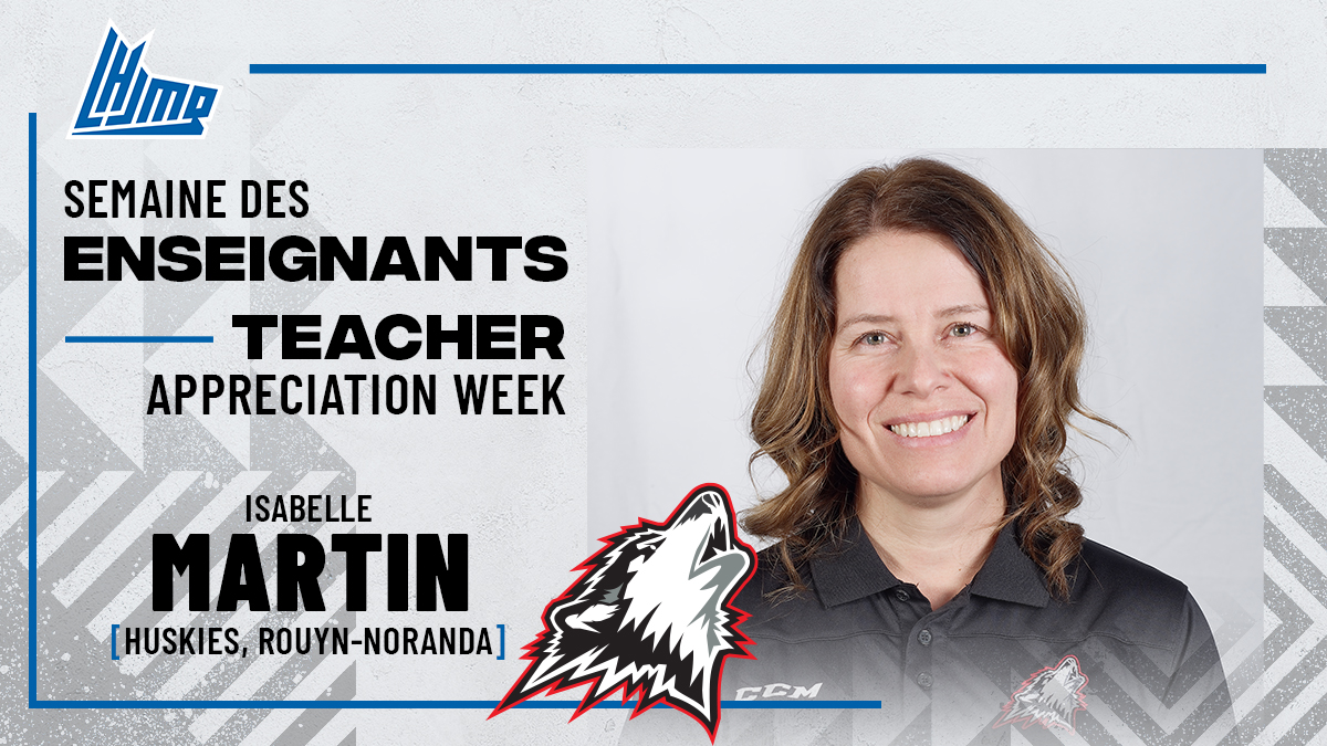 Semaine des enseignants 2022 | Isabelle Martin des Huskies - LHJMQ