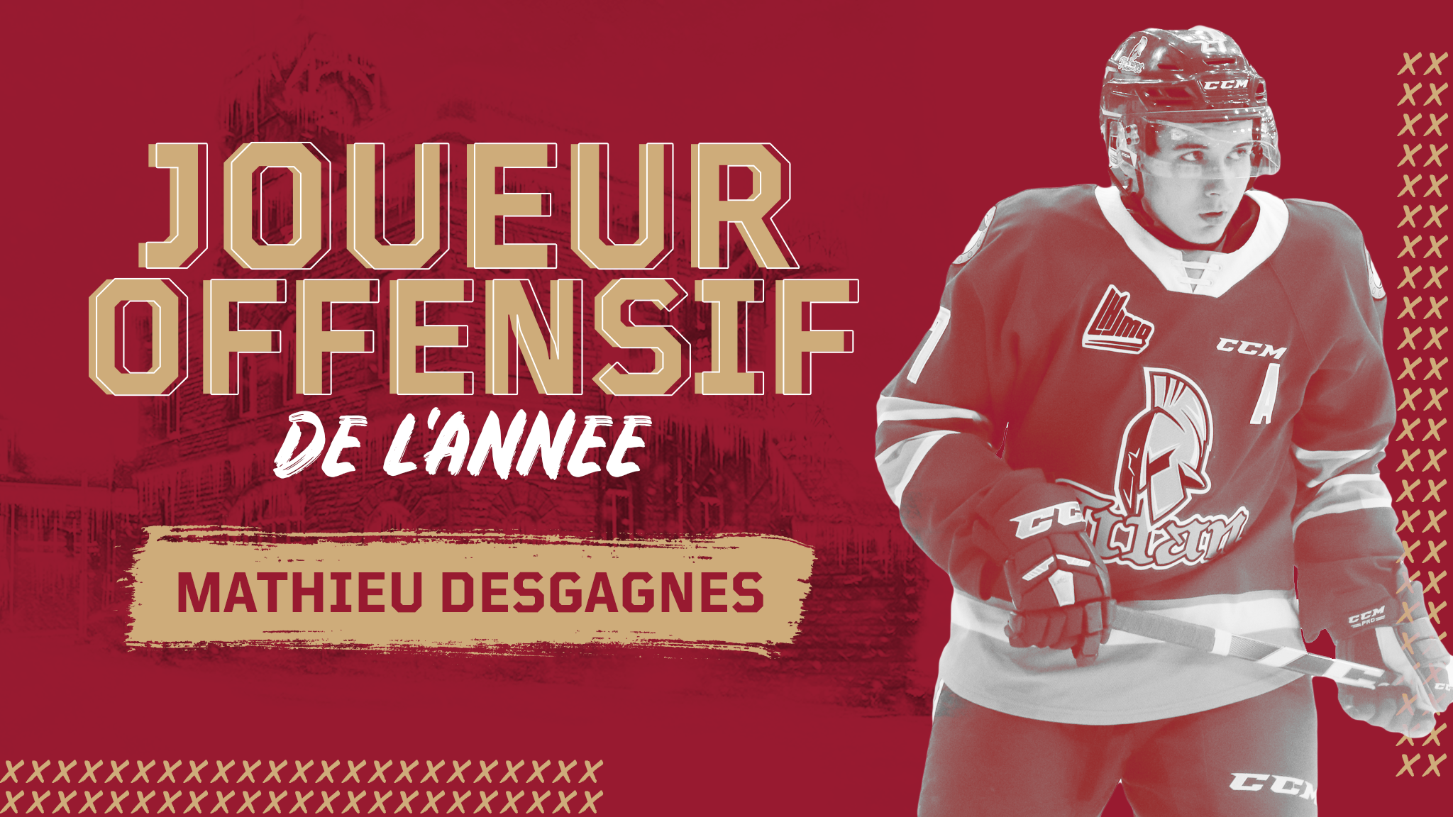 Joueur offensif de l'année: Mathieu Desgagnes - Titan d'Acadie-Bathurst