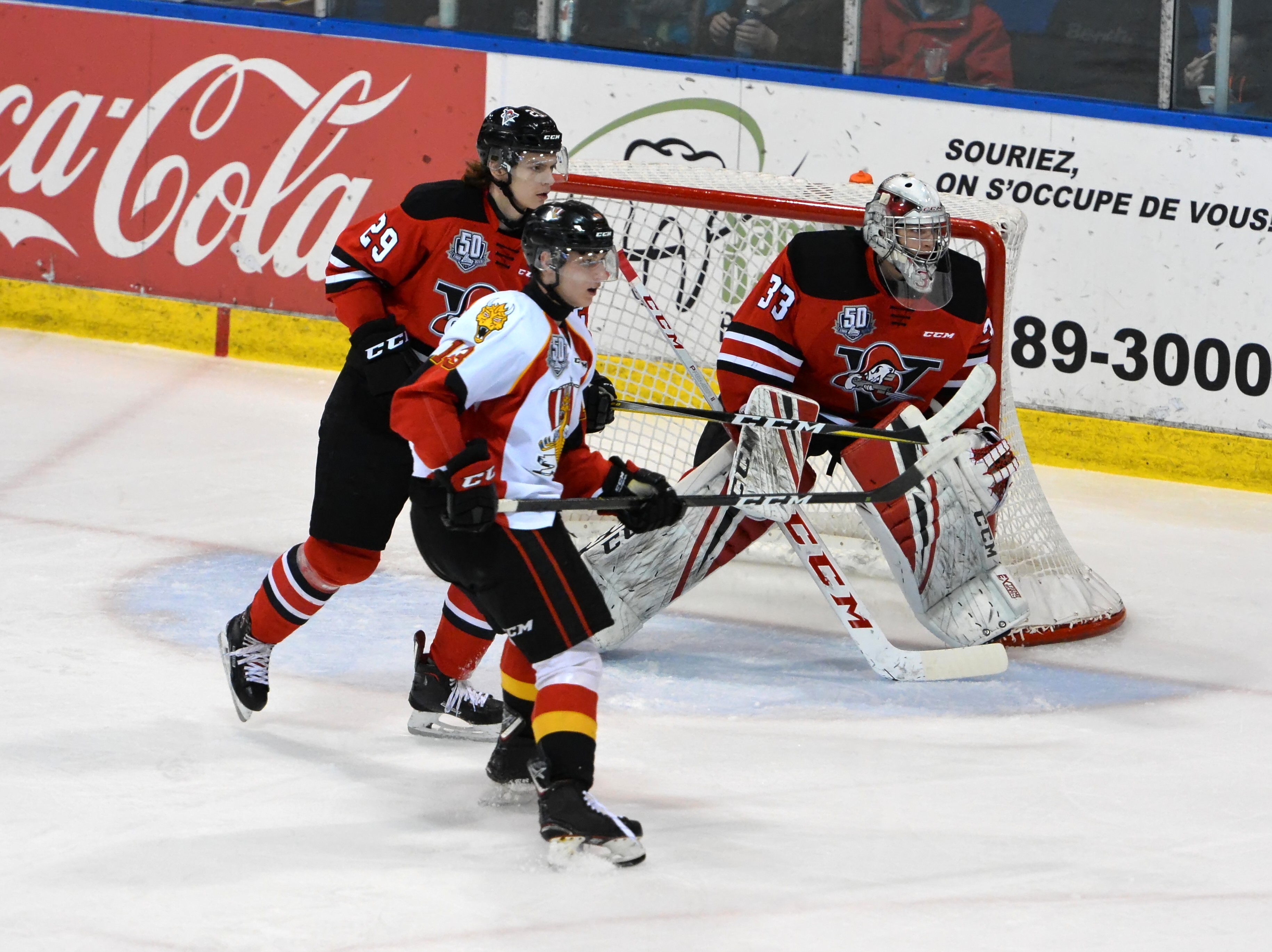 Le Drakkar l'emporte 3 à 2 à Drummondville - Le Drakkar de Baie-Comeau