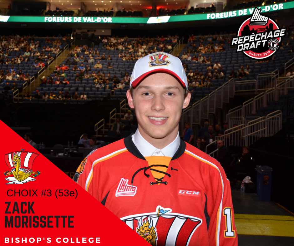 Résumé du repêchage 2019 - Le Drakkar de Baie-Comeau