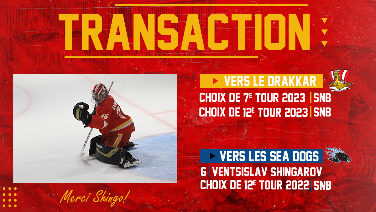 Le Drakkar complète quatre transactions à l'aube du repêchage - Le Drakkar de Baie-Comeau