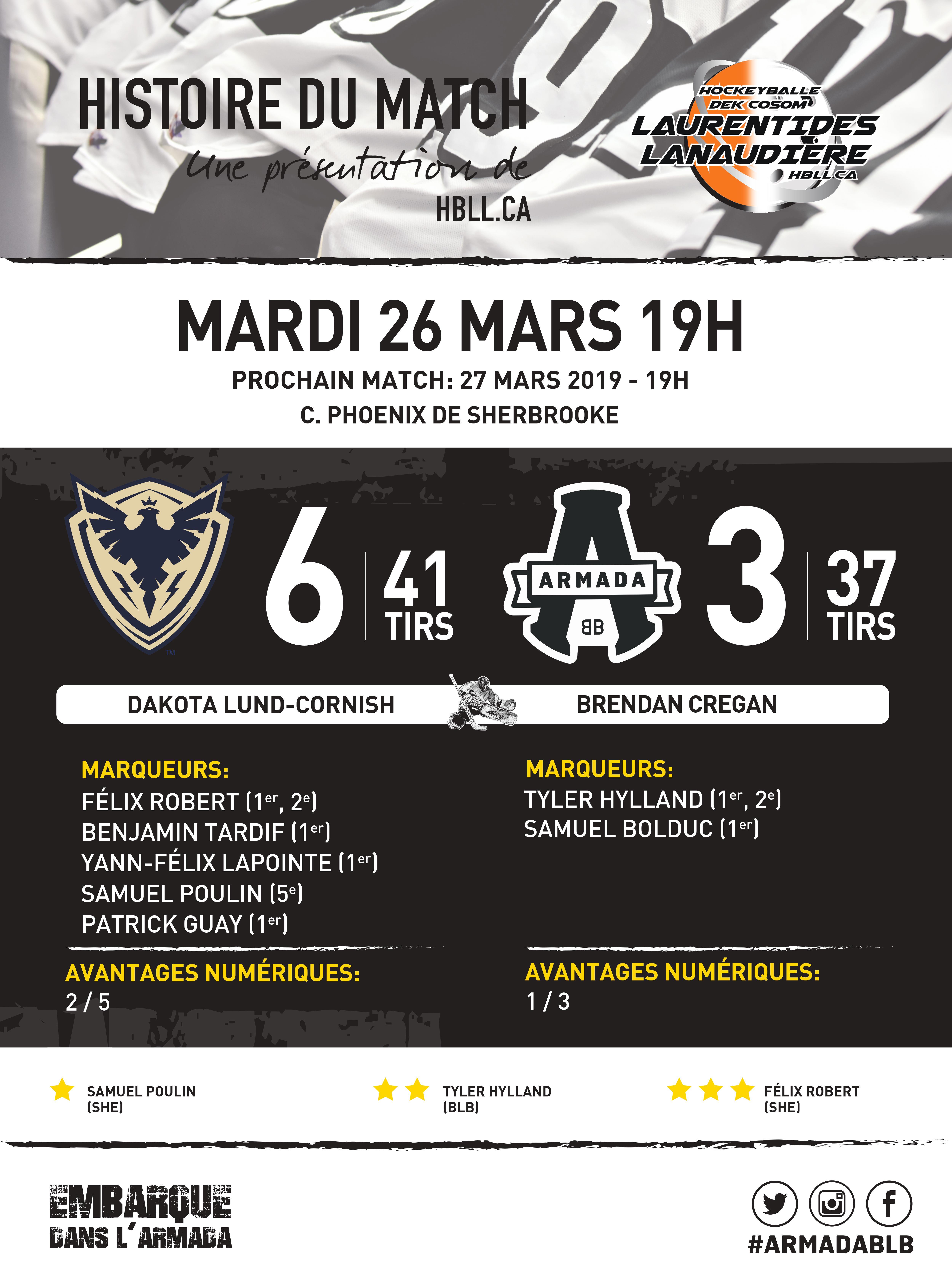 Le Phoenix prend les devants 2-1 dans la série - Armada BLB