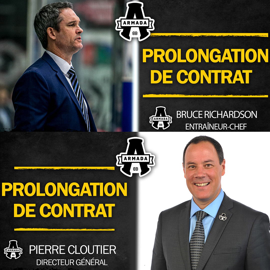 Prolongation des contrats de Bruce Richardson et Pierre Cloutier pour ...