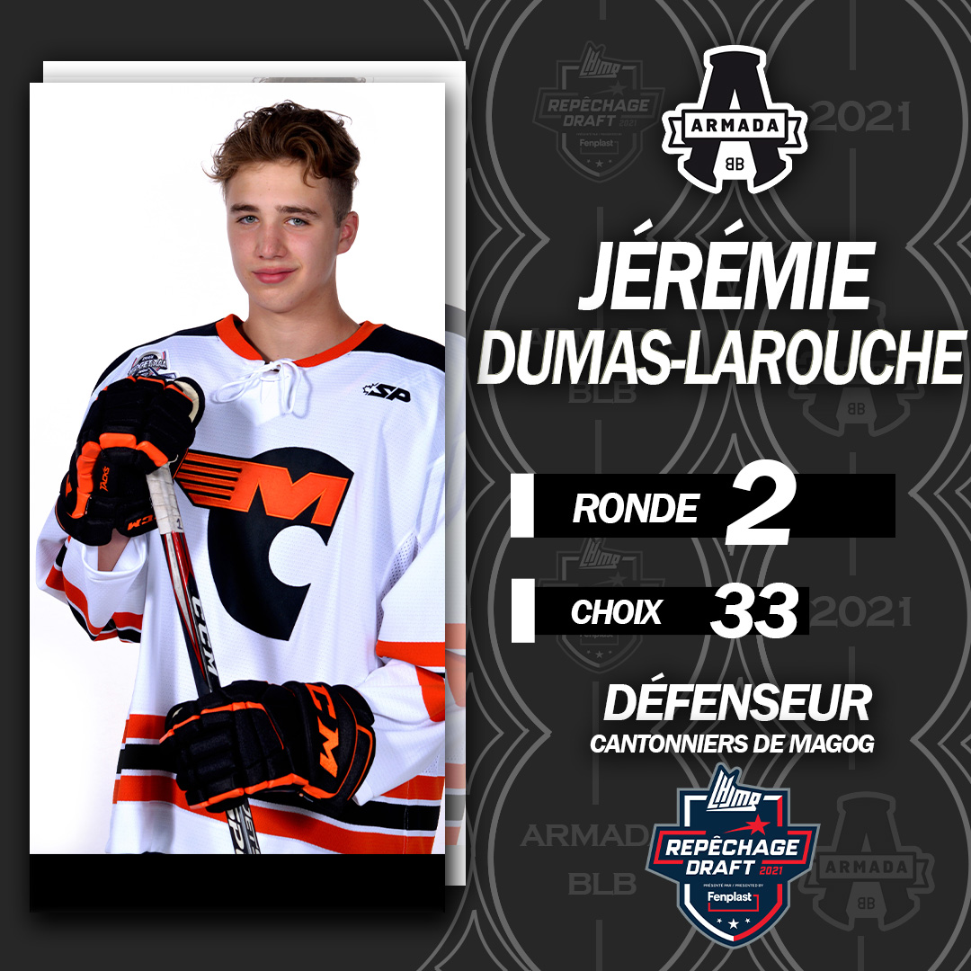 Résumé du repêchage 2021 de la LHJMQ - Armada BLB