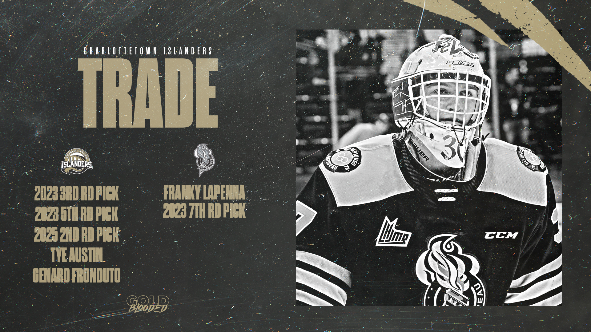 TRADE | Lapenna traded to Olympiques - Charlottetown Islanders