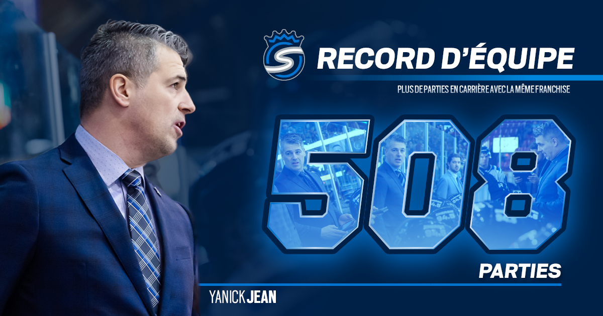 Yanick Jean atteint un nouveau record d'équipe avec les Saguenéens ...