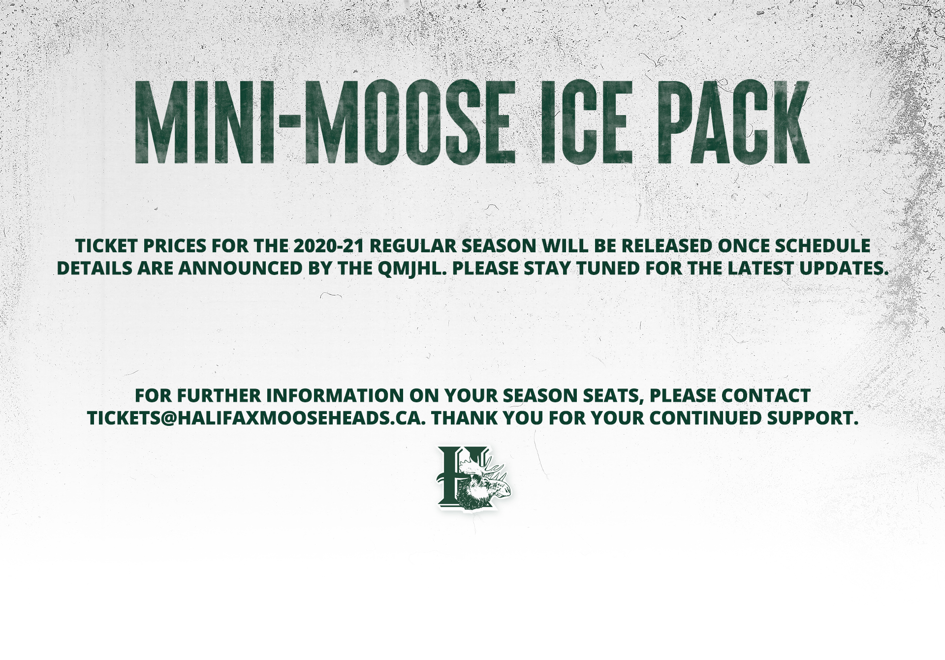 Mini Moose Ice Pack - Halifax Mooseheads