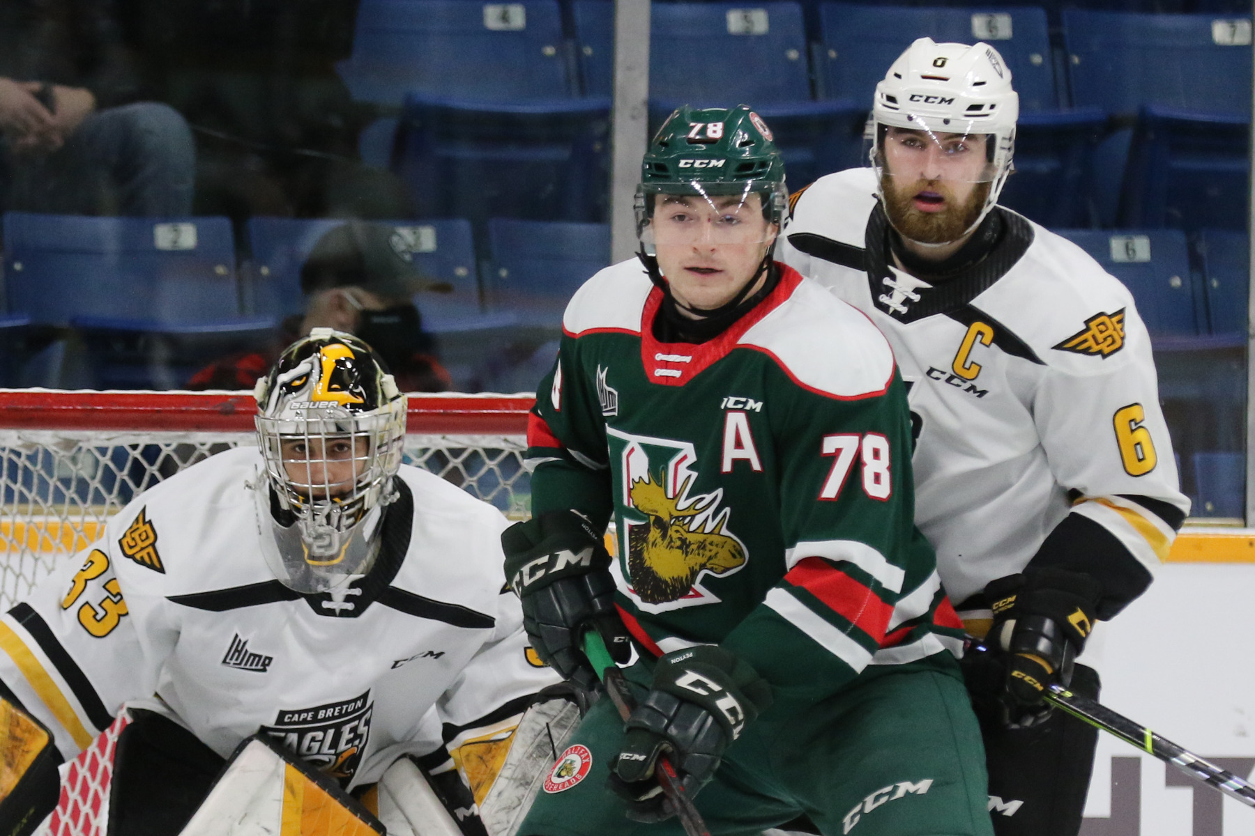 Triumph on the road in Cape Breton - Halifax Mooseheads