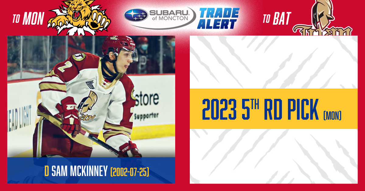 Wildcats add Titan Defenseman, Sam McKinney - Moncton Wildcats