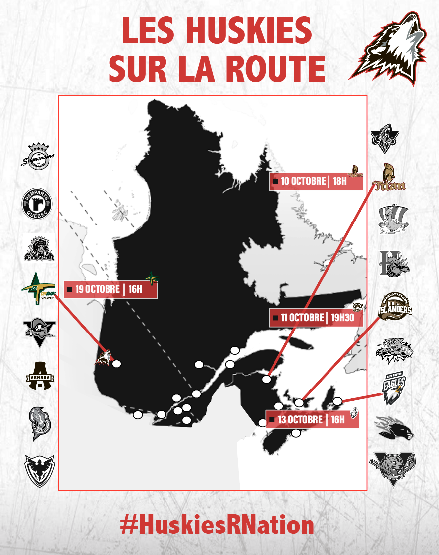 Vos Huskies sur la route - Huskies de Rouyn-Noranda
