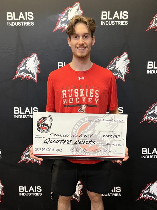 Coup de cœur des partisans 2021-2022 - Huskies de Rouyn-Noranda