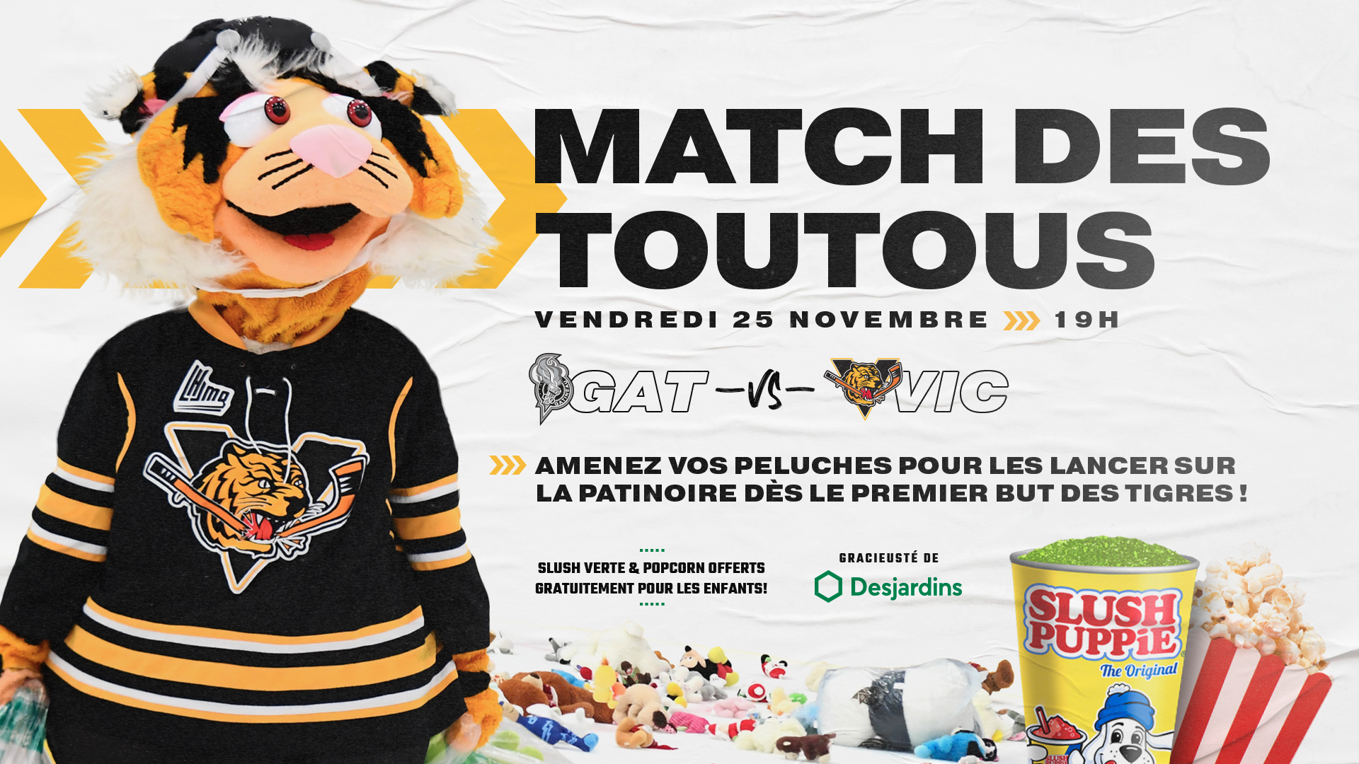 Match des toutous 2022 ! - Les Tigres de Victoriaville